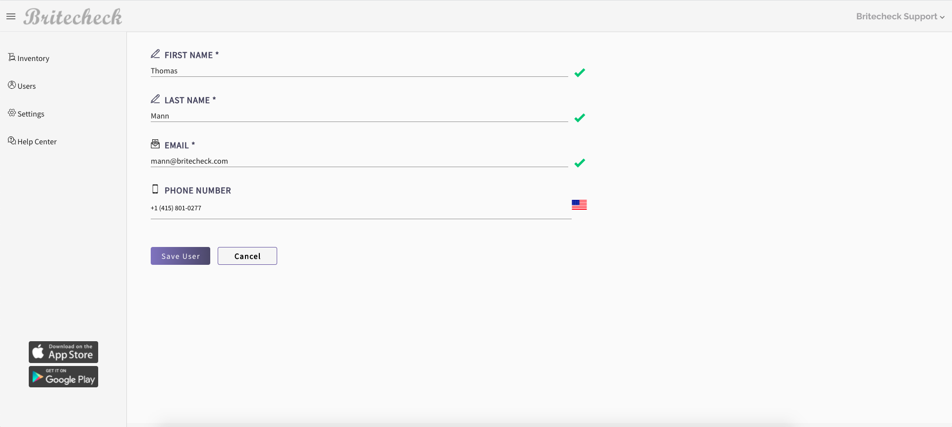 How to add users to your Britecheck Inventory – Britecheck